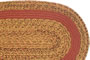 Earth Tweed - Terracotta Band - Braided Rug