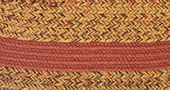 Earth Tweed - Terracotta Band - Braided Rug